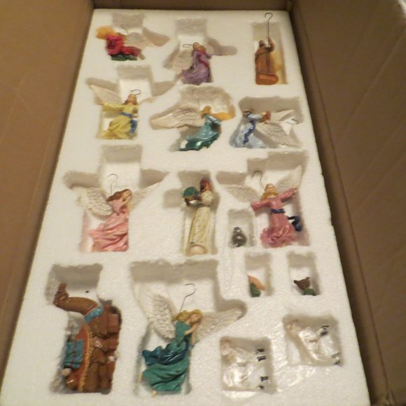 Danbury Mint | Holiday | 4pc Danbury Mint Angel Ornaments And Nativity ...